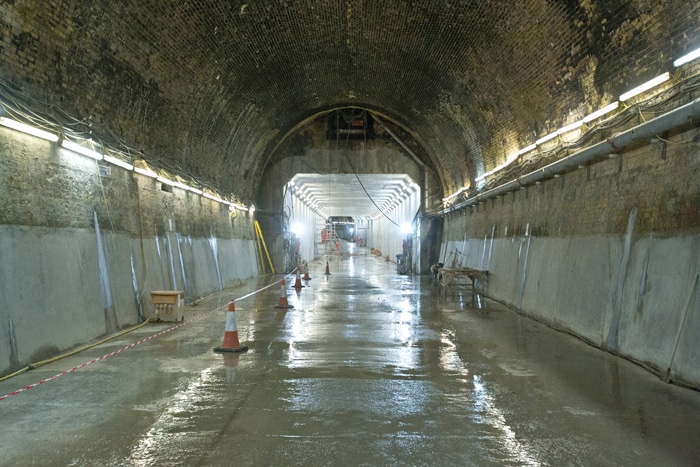 Connaught Tunnel Rehabbed as Part of Crossrail Project