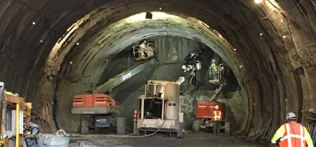 SEM Excavation of East Link Downtown Bellevue Tunnel Progressing