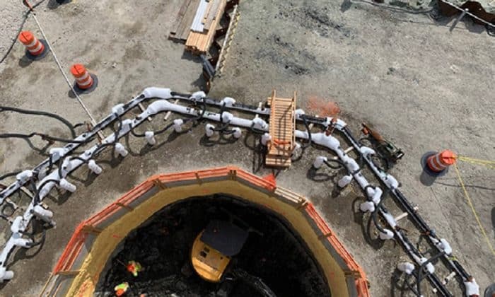 Ground Freezing for Bergen Point Outfall Tunnel