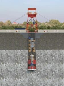 CREG Full Face Hard Rock Shaft Boring Machine Breaks Through