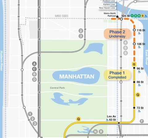 MTA Awards Relocation Contract for Phase 2 of Second Avenue Subway