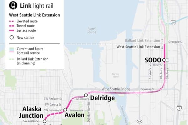 Alignment Selected for West Seattle Link Extension