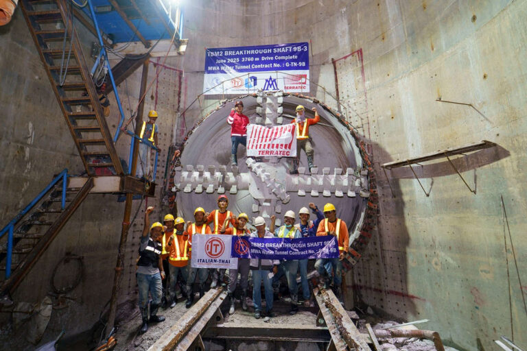 TERRATEC EPBM Breakthrough Bangkok Water Supply Tunnel
