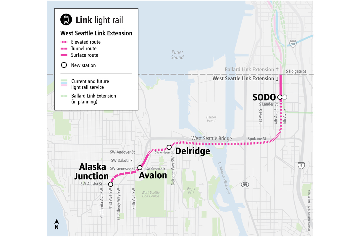 Jacobs Selected to Design West Seattle Link Extension